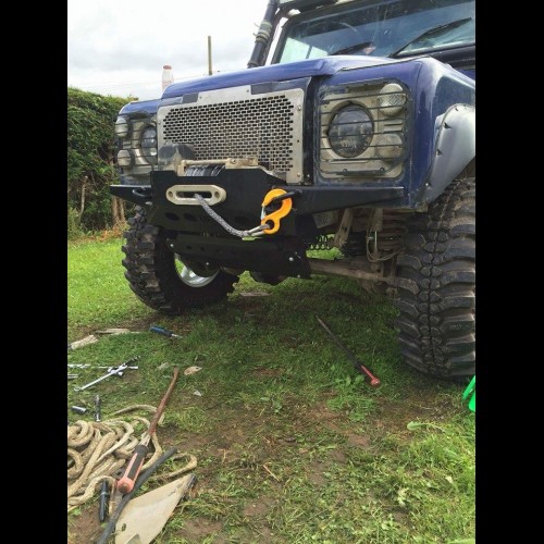 defender winch bumper