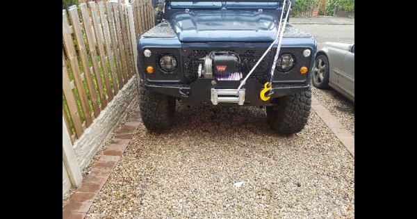 defender winch bumper